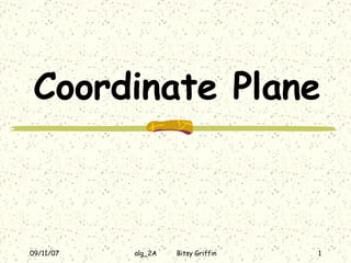Coordinate Plane | PPT