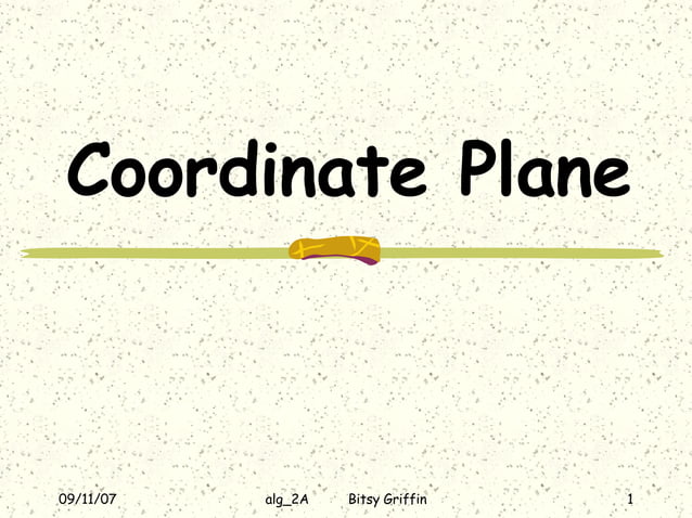 Coordinate Plane | PPT