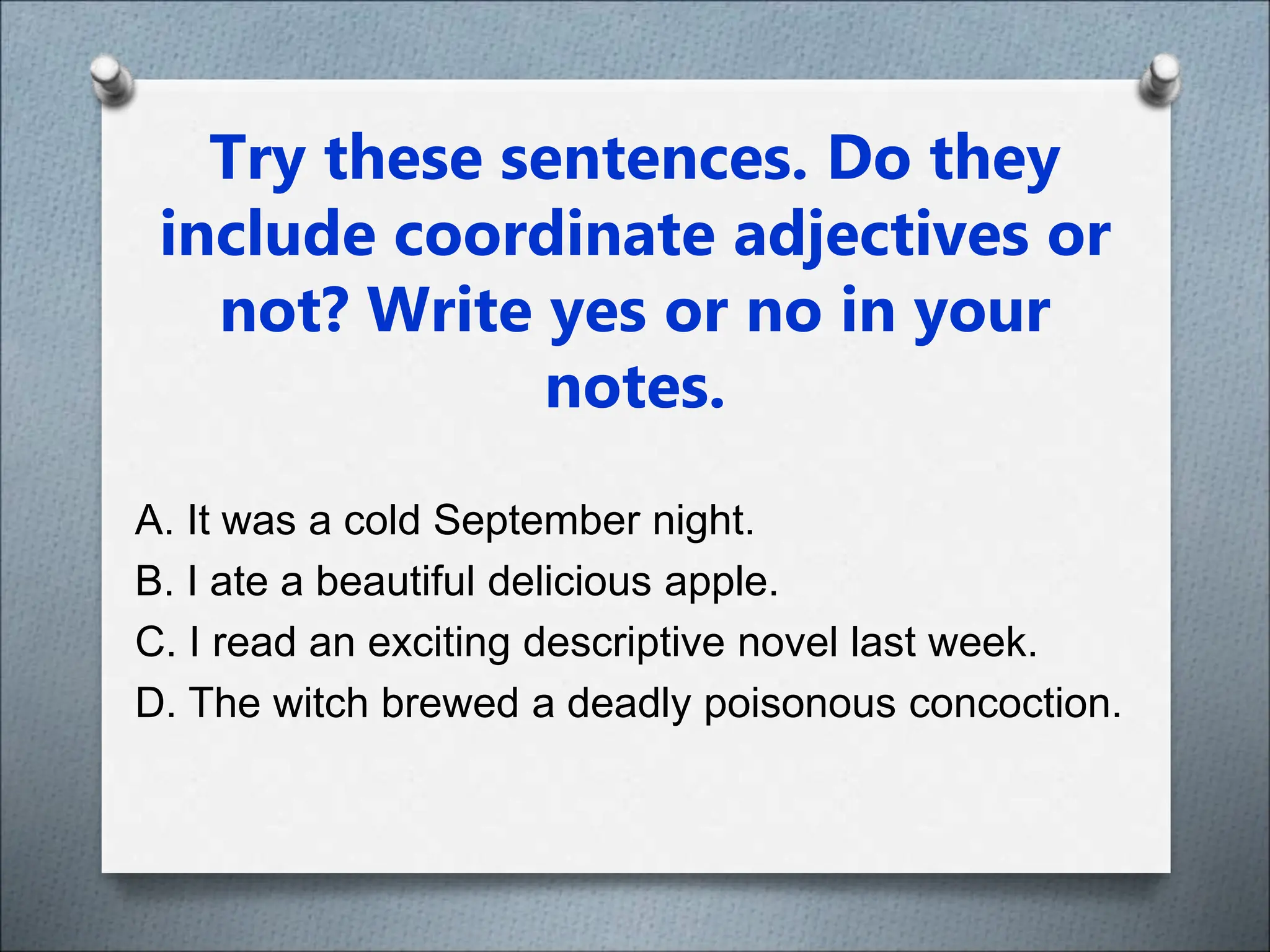 Coordinate adjectives.ppt