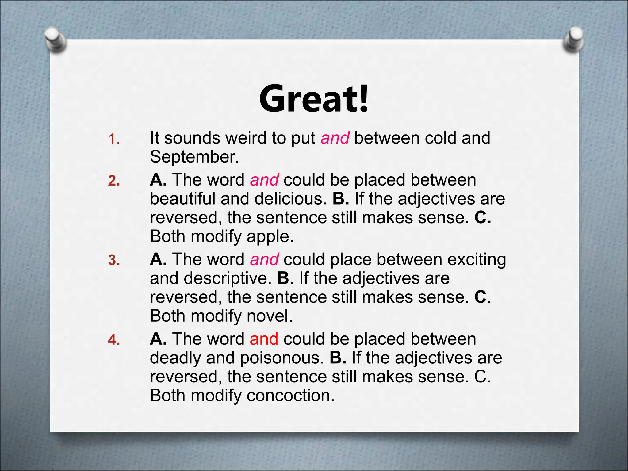 Coordinate adjectives.ppt