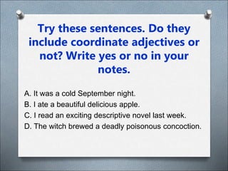 Coordinate adjectives.ppt