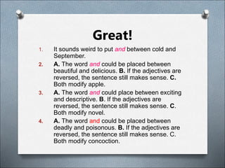 Coordinate adjectives.ppt