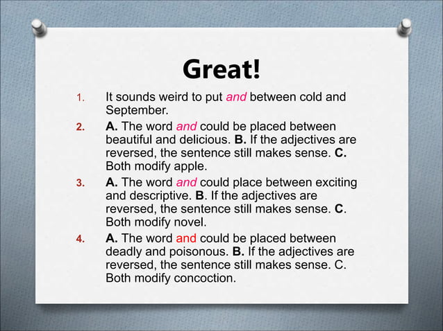 Coordinate adjectives.ppt