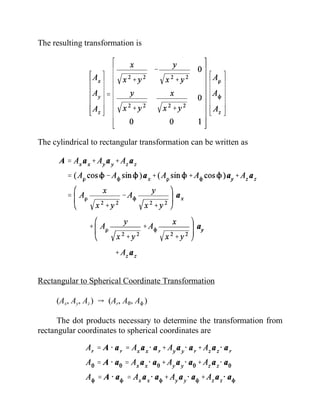 Coordinate and unit vector | PDF
