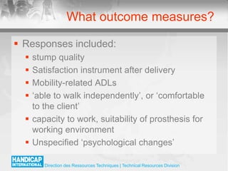 Coordinated care - a critique of amputee management in mixed health ...