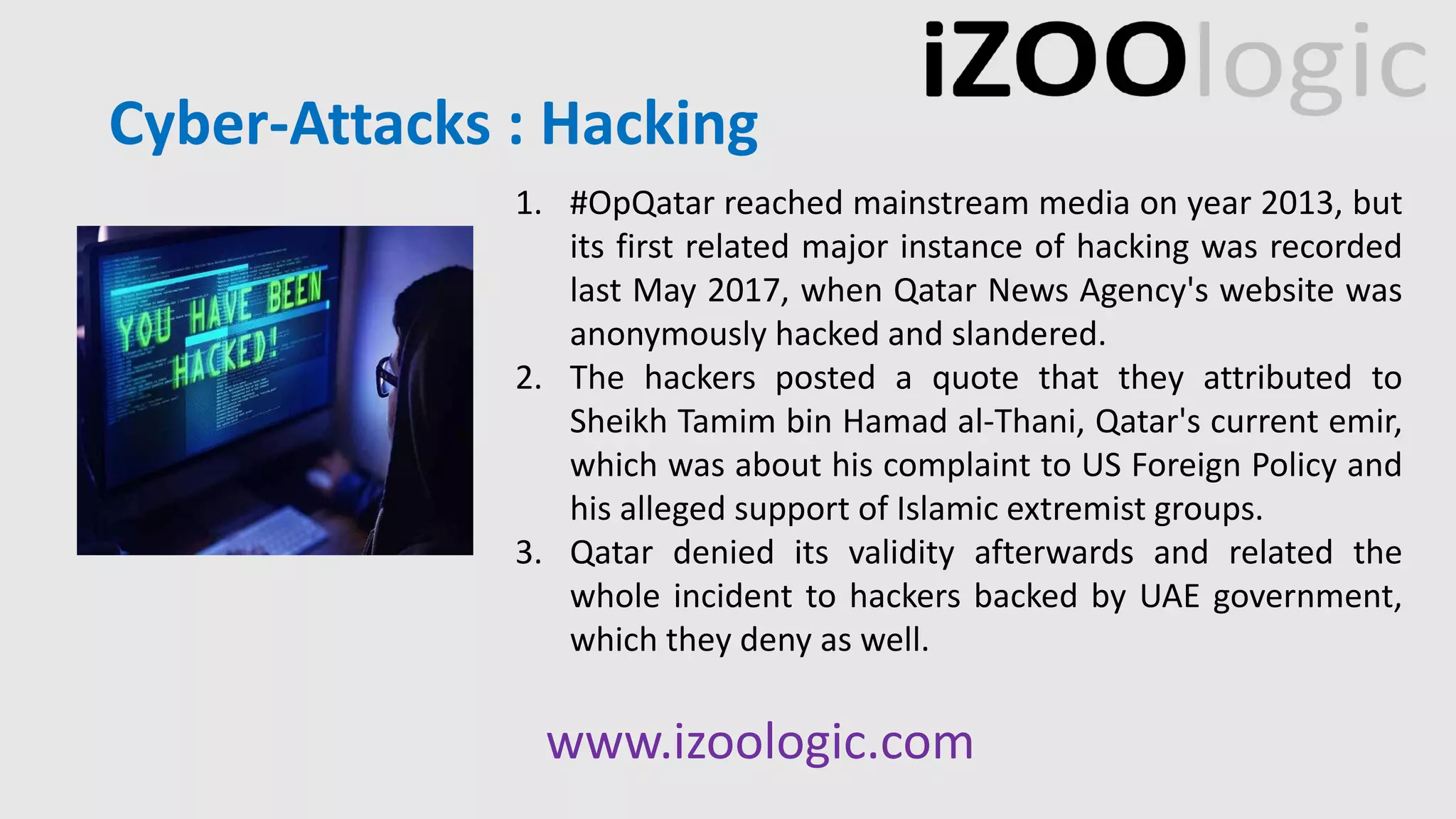 Coordinated cyber attacks known as op qatar terrorizes qatar once again ...