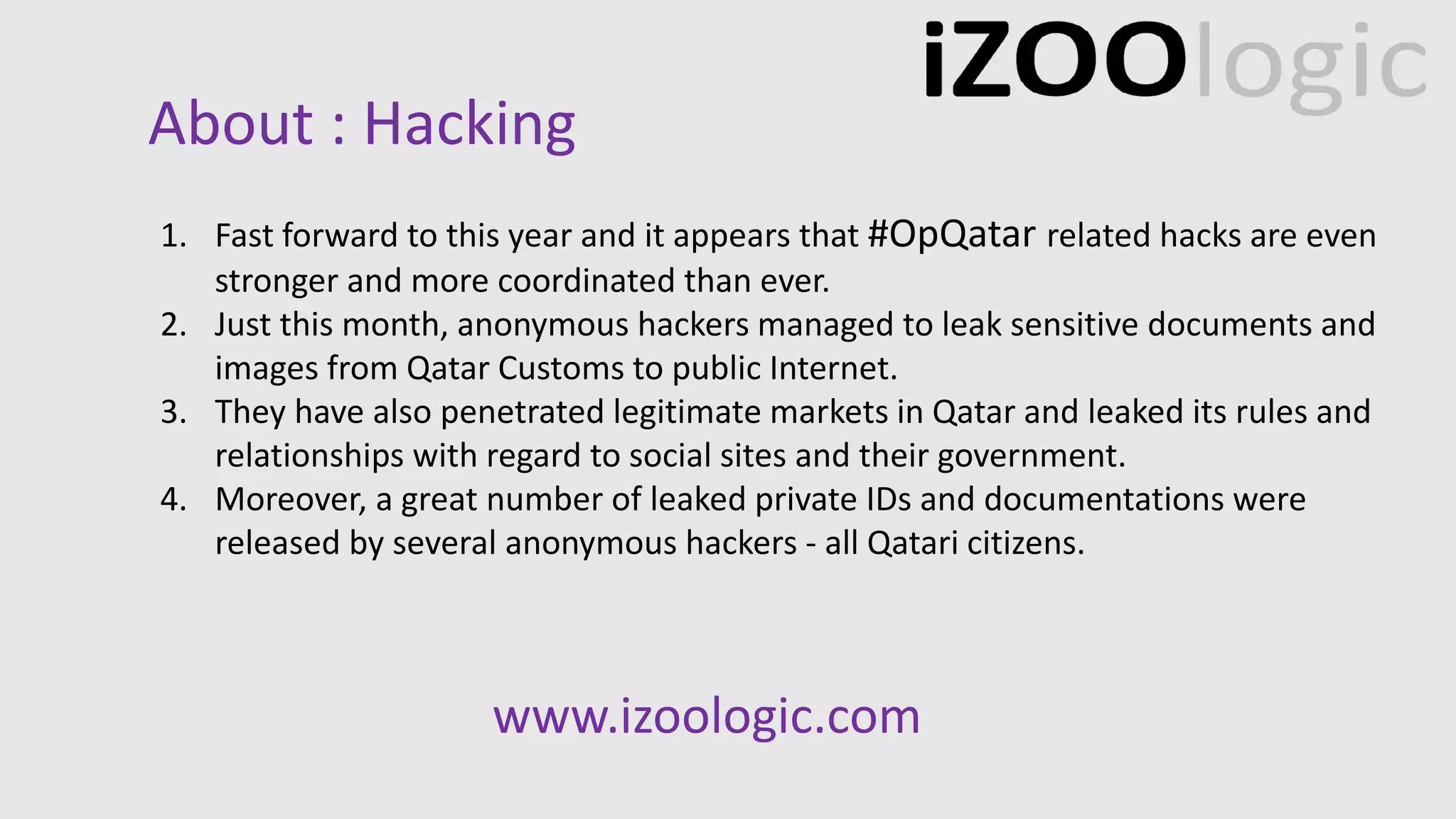 Coordinated cyber attacks known as op qatar terrorizes qatar once again ...