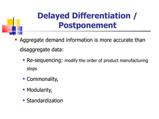Coordinated Product And Supply Chain Design | PPT