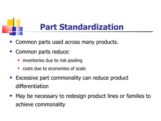 Coordinated Product And Supply Chain Design | PPT