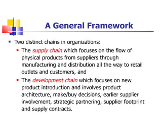 Coordinated Product And Supply Chain Design | PPT