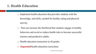 Coordinated school health program | PDF
