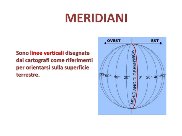Paralleli, meridiani e coordinate geografiche | PDF
