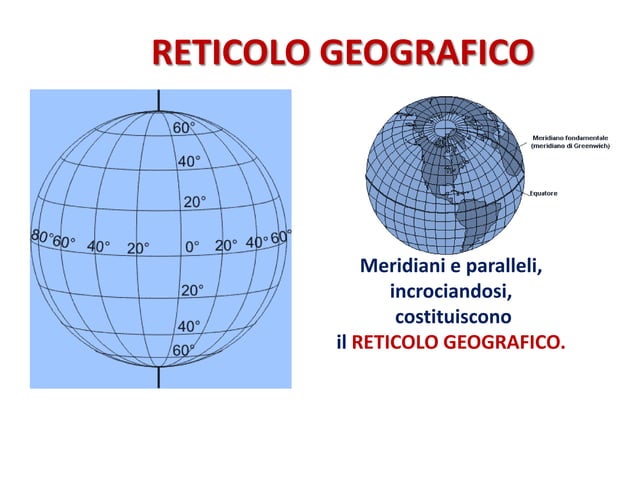 Paralleli, meridiani e coordinate geografiche | PDF