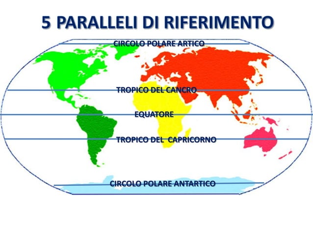 Paralleli, meridiani e coordinate geografiche | PDF