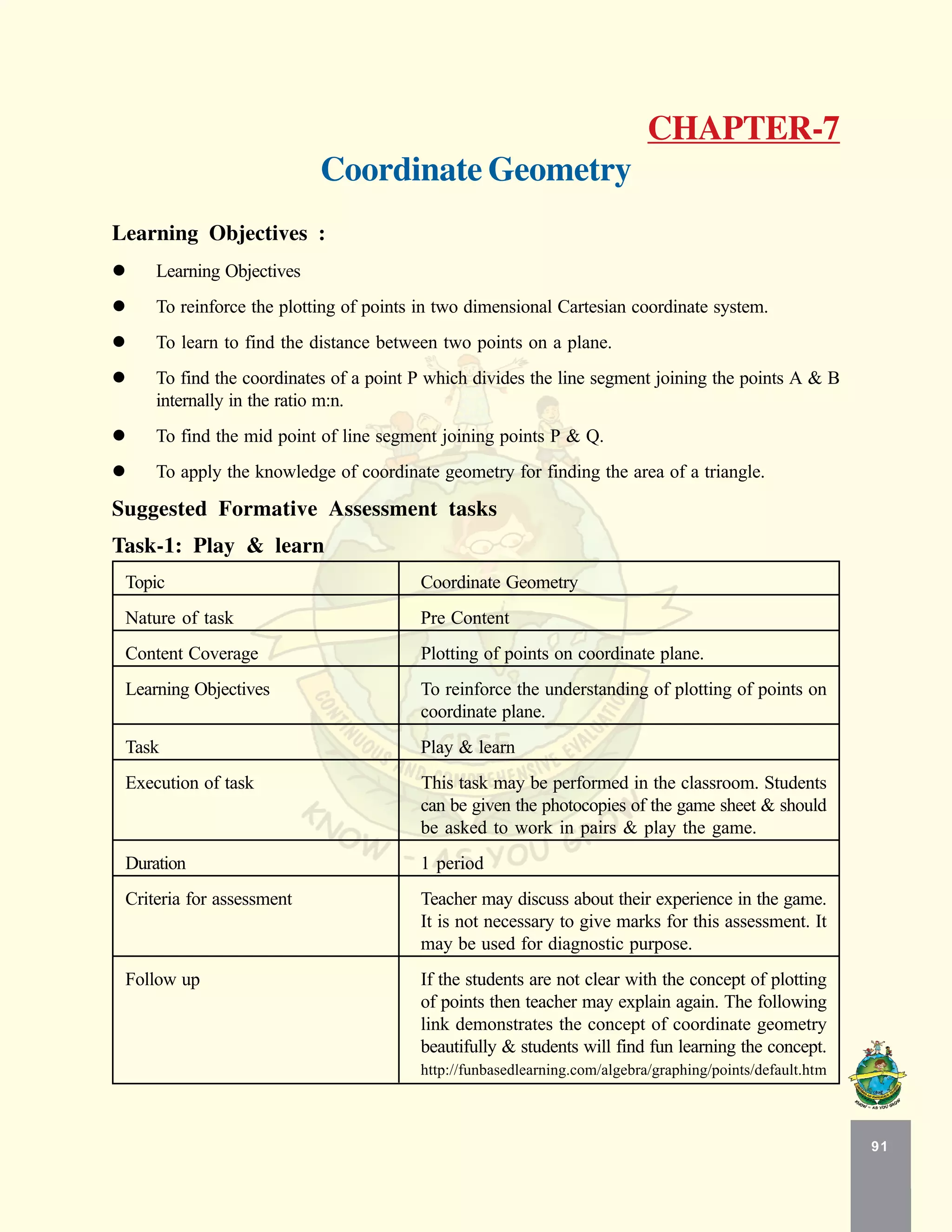 Coordinate geometry | PDF | Educational Assessment | Education