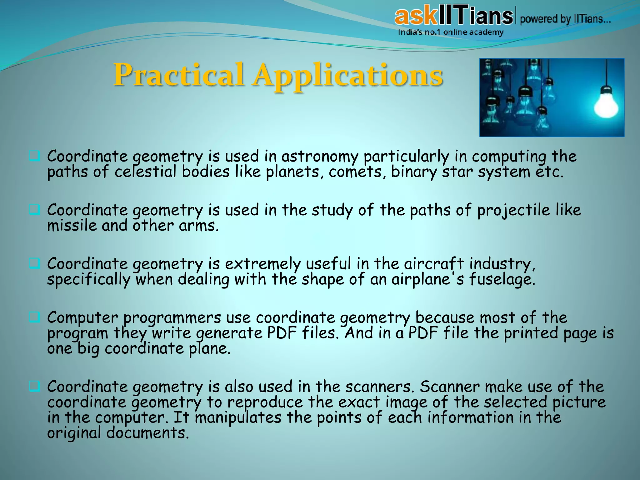 IIT JEE Coordinate Geometry- Preparation Tips to Practical Applications ...