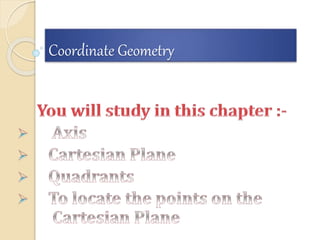 Coordinate geometry | PPTX