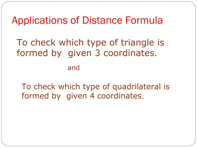 CLASS X MATHS Coordinate geometry | PPT | Geography | Science