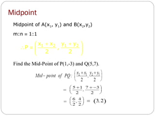 CLASS X MATHS Coordinate geometry | PPT