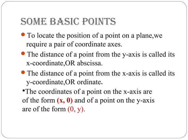 CLASS X MATHS Coordinate geometry | PPT | Geography | Science