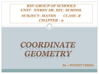 Coordinate geometry | PPTX | Geography | Science