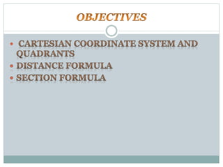 Coordinate geometry | PPTX | Geography | Science