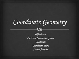 Coordinate geometry | PPTX
