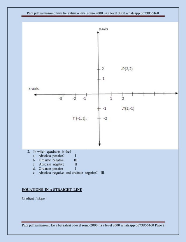 Coordinate geometry | PDF