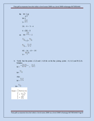 Coordinate geometry | PDF