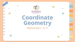 COORDINATE GEOMETRY..................... | PPTX