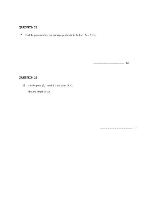 Coordinate Geometry Igcse Mathematics Pdf