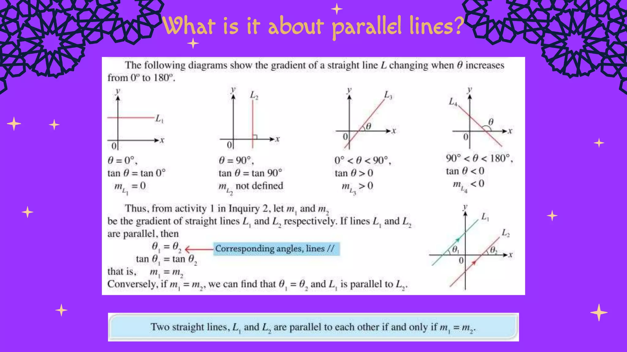 COORDINATE GEOMETRY (7.2 Parallel & Perpendicular Lines).pptx