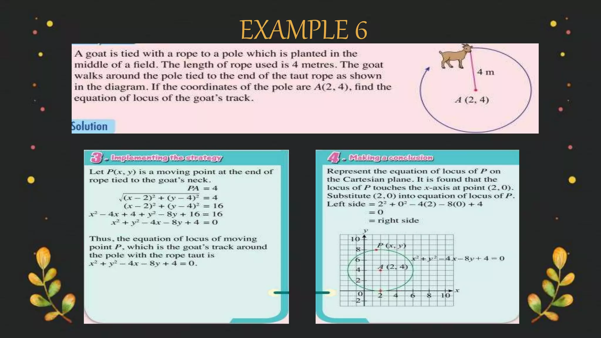 COORDINATE GEOMETRY (7.4 Equations of Loci).pptx