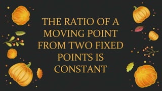 COORDINATE GEOMETRY (7.4 Equations of Loci).pptx