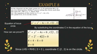 COORDINATE GEOMETRY (7.4 Equations of Loci).pptx