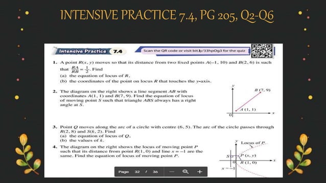 COORDINATE GEOMETRY (7.4 Equations of Loci).pptx | 3-D Graphics ...
