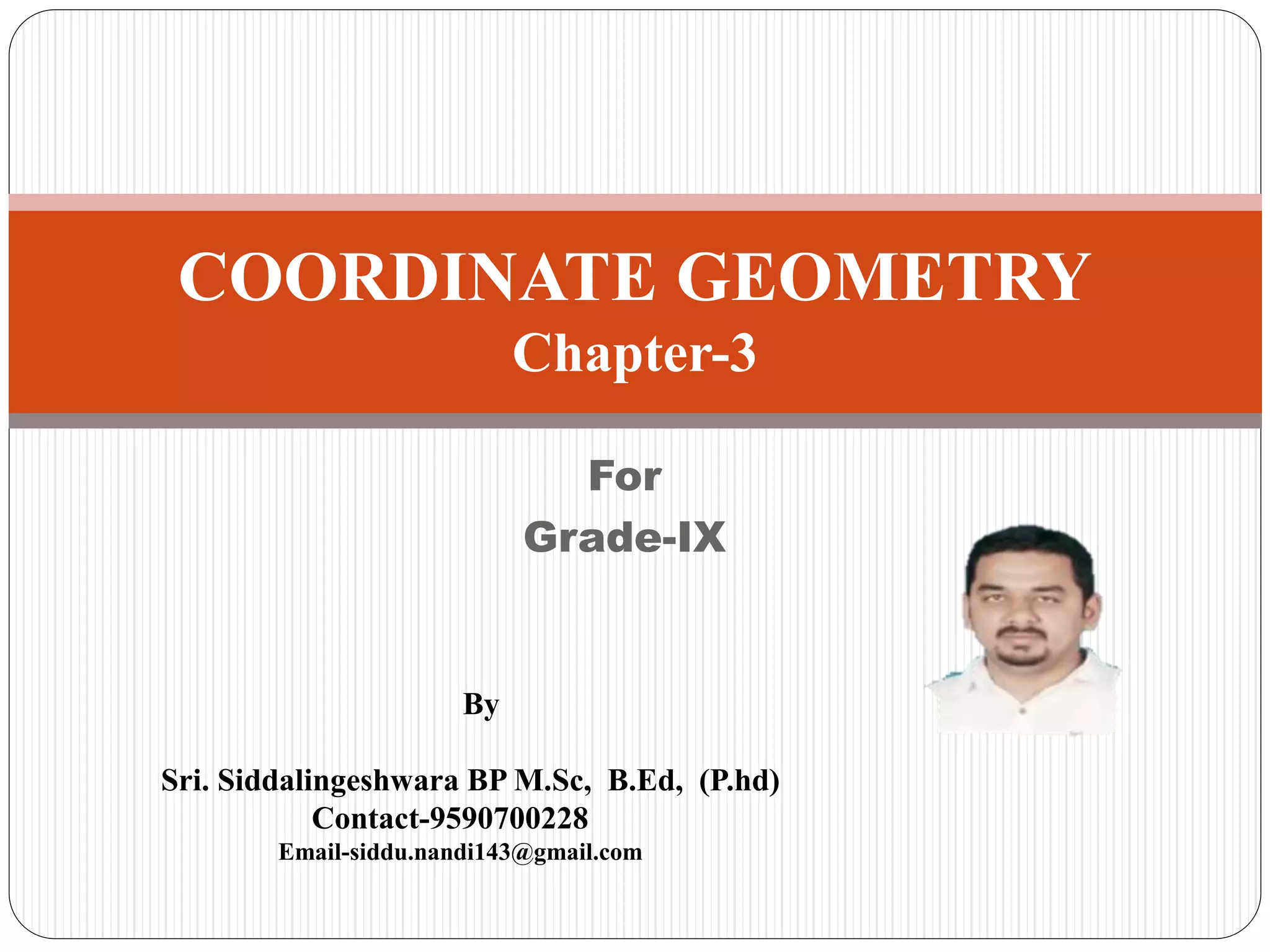 Coordinate geometry 9 grade | PPTX