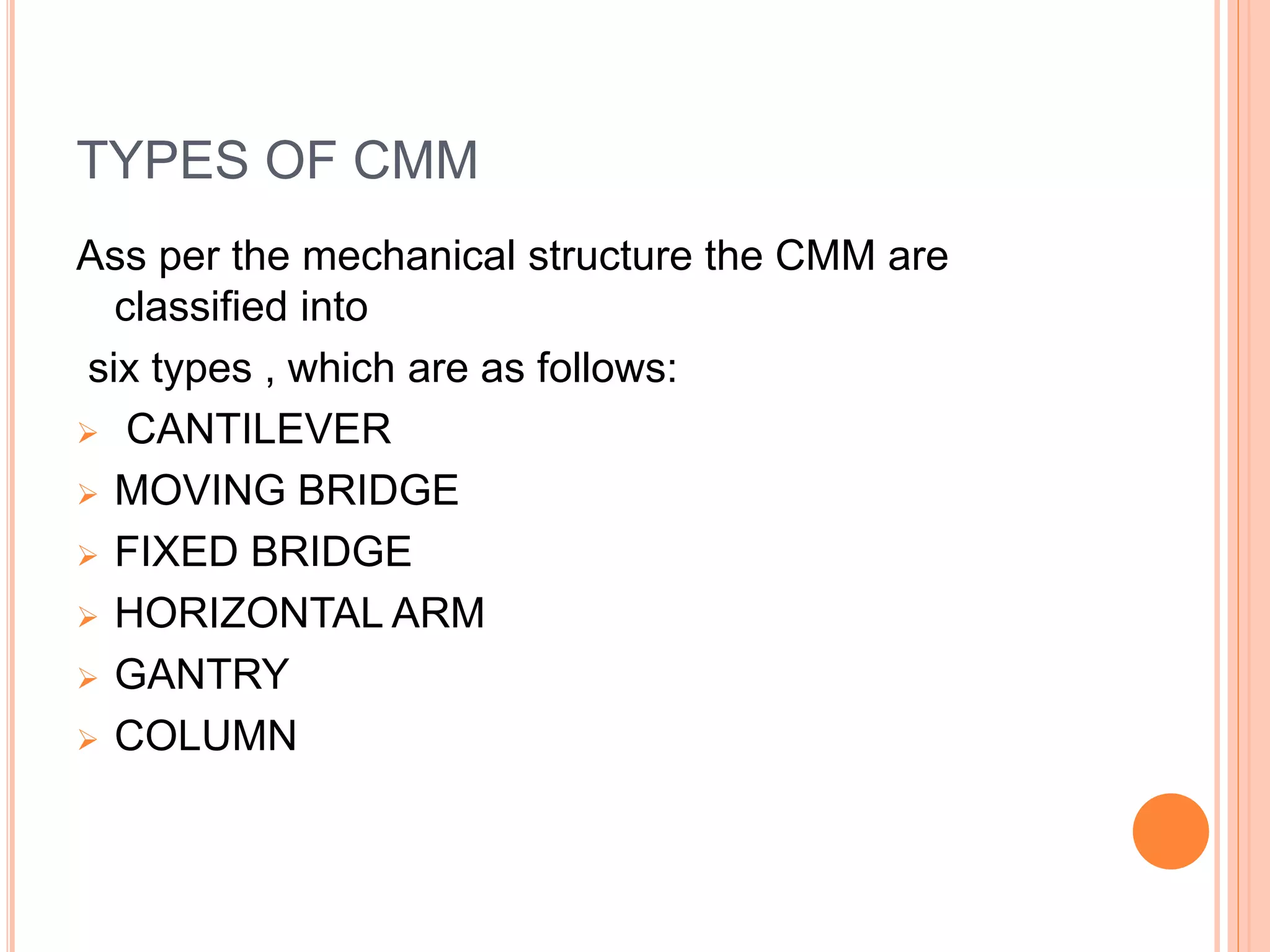 Coordinate Measuring Machine(CMM) | PPTX