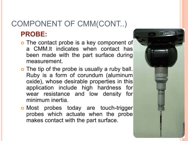 Coordinate Measuring Machine(CMM) | PPTX