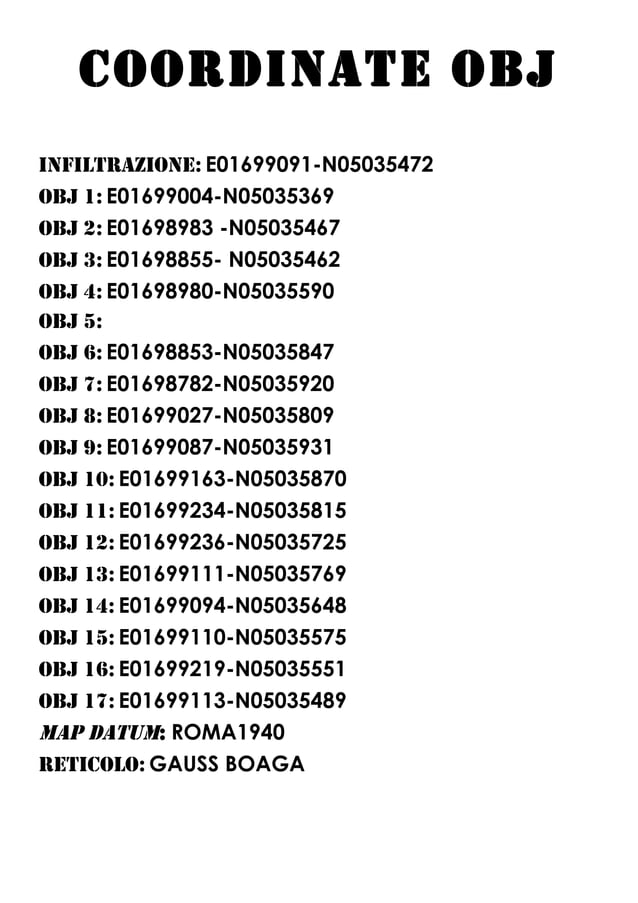 Coordinate obj | PDF