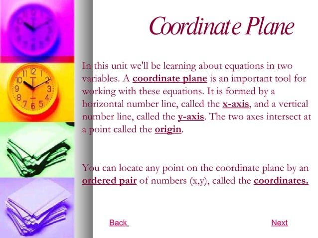 Coordinate plane | PPT