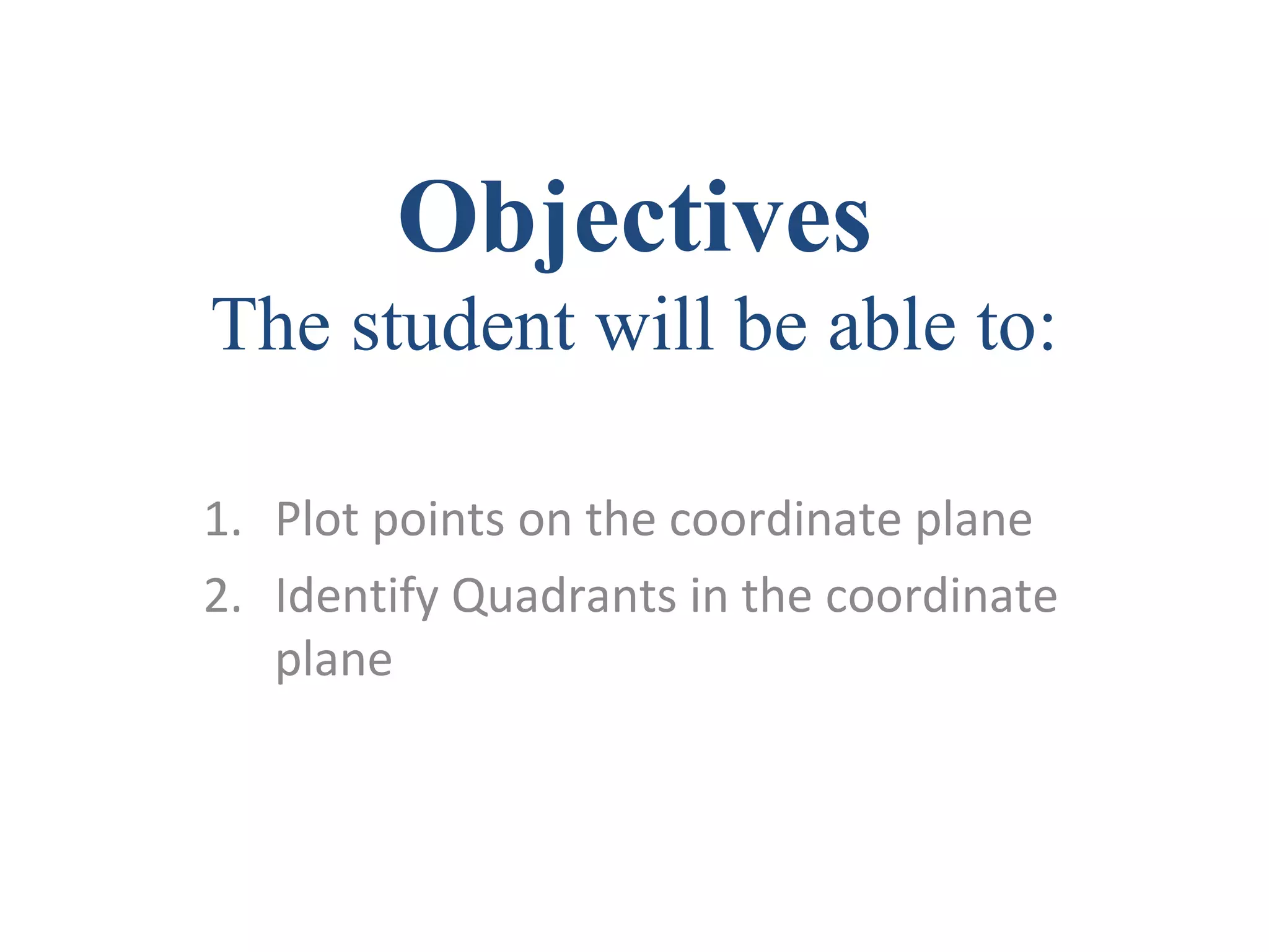 Coordinate Plane Review[1] | PPT