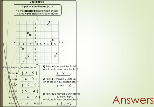 Cartesian Coordinate System | PPTX | Geography | Science