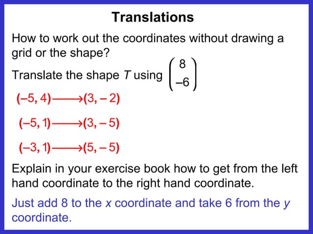 Coordinates and translations | PPT