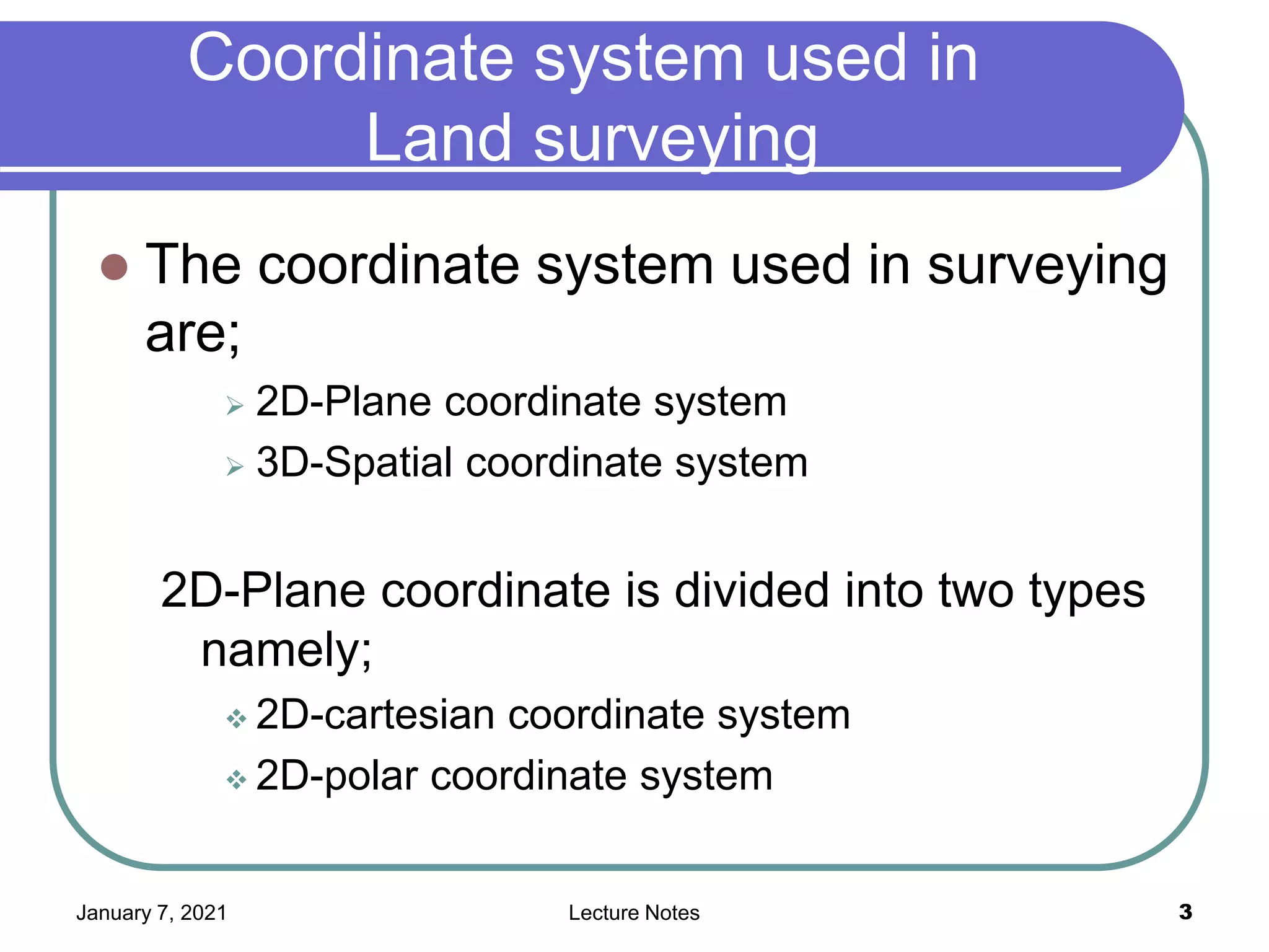 Coordinates system engineering | PPT