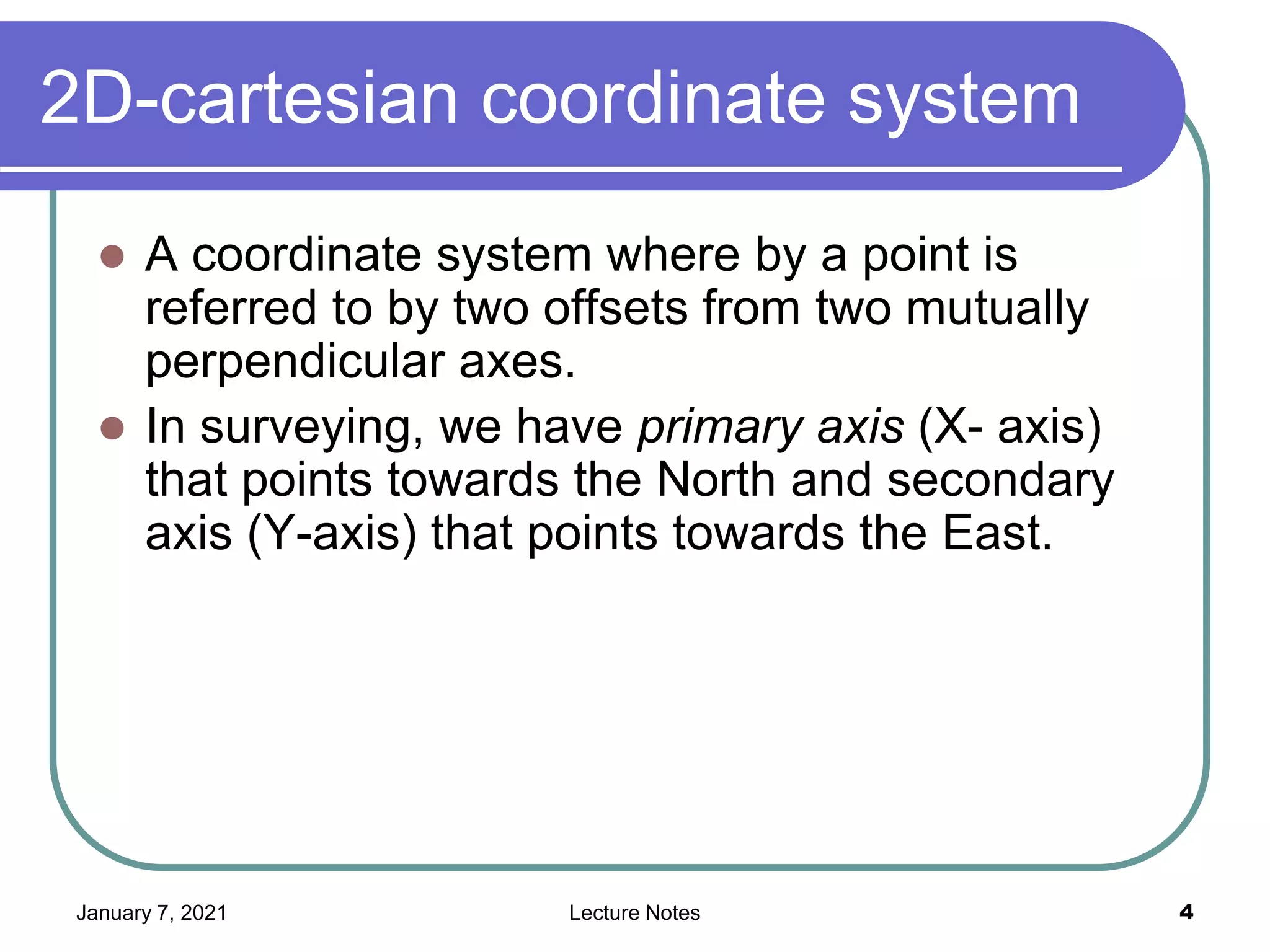 Coordinates system engineering | PPT