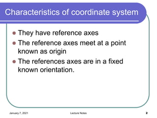 Coordinates system engineering | PPT
