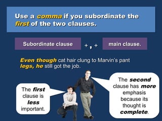 Coordinate subordinate | PPT