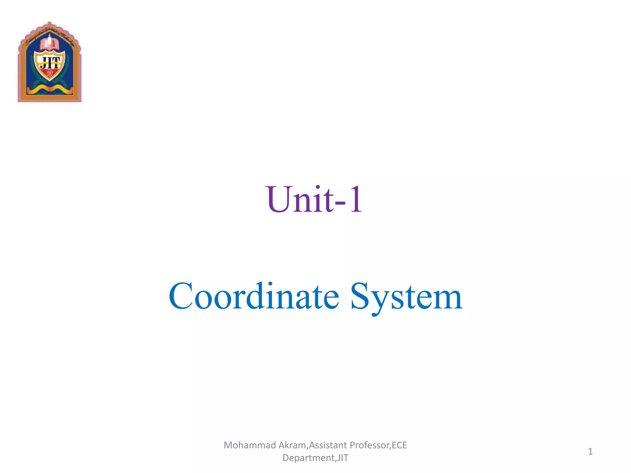 Coordinate system | PPTX