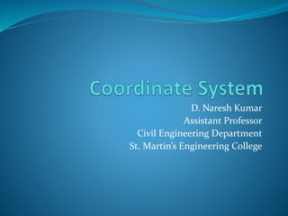 Coordinate system Geographical coordinate system | PPTX